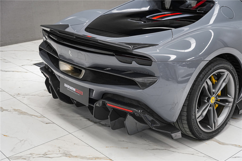 DarwinPRO 2022-2025 Ferrari 296 GTB Type F171 iMP Style Carbon Fiber Trunk Spoiler