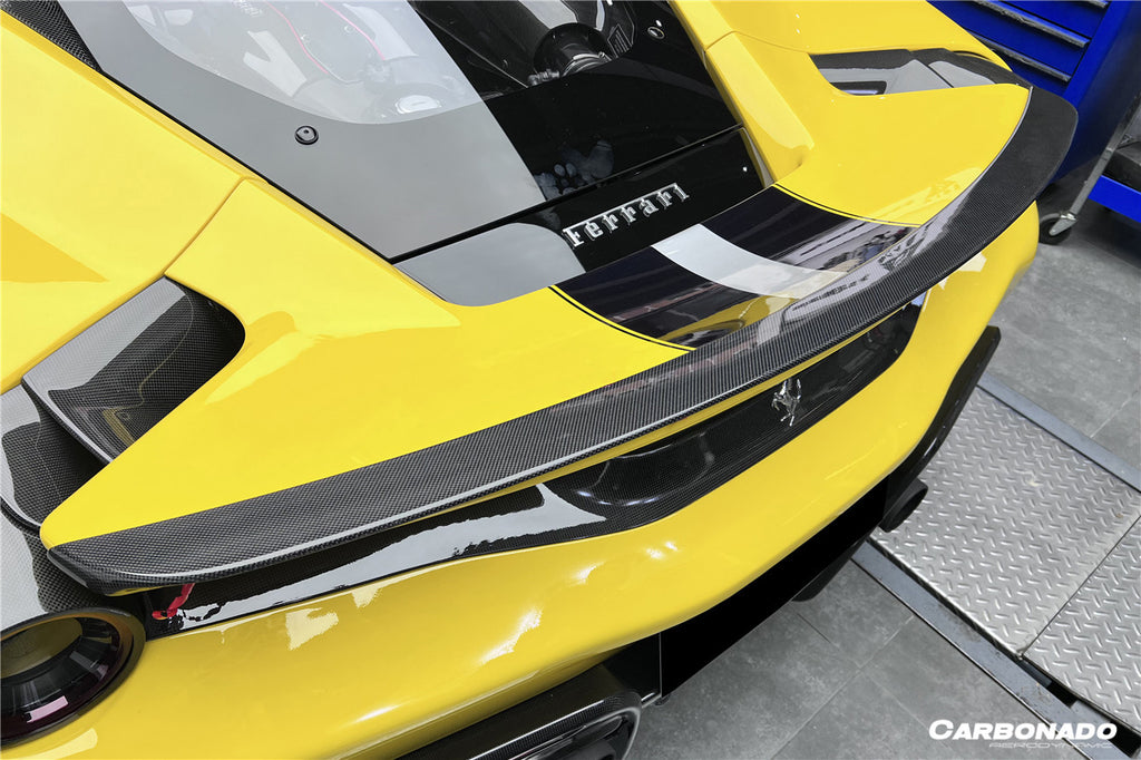 2018-2022 Ferrari 488 PISTA NV Style Carbon Fiber Trunk Spoiler Wing