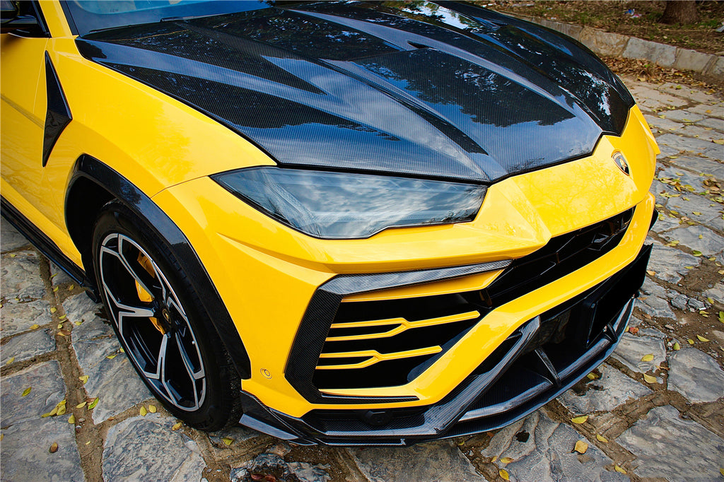 Capó de fibra de carbono de doble cara estilo Lamborghini URUS TC 2018-2024