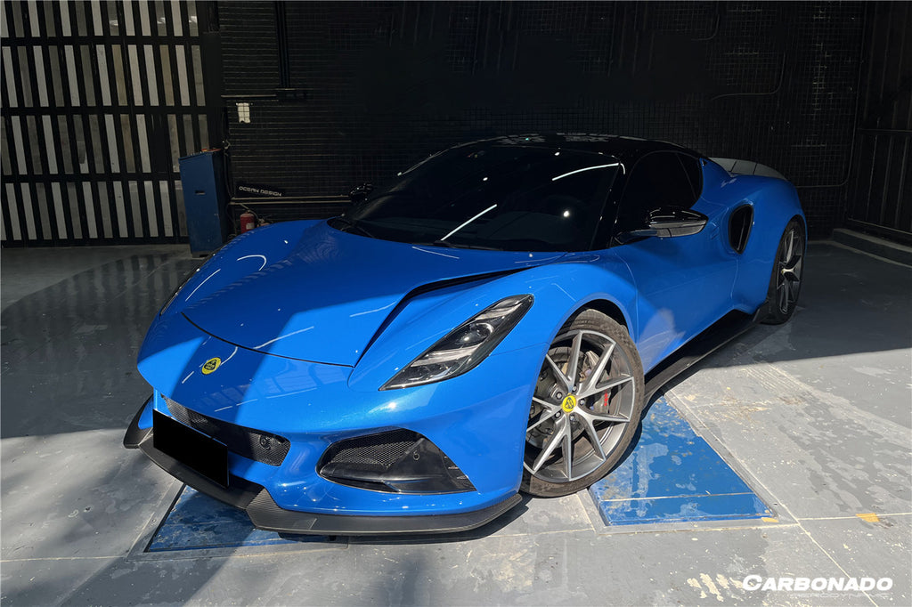 2021-2024 Lotus Emira OD Style Dry Carbon Fiber Front Lip Splitter