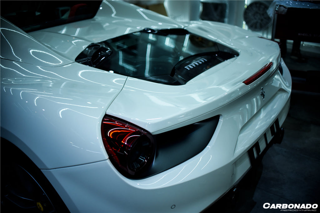 2015-2019 Ferrari Autoclave Carbon Fiber Engine Hood With Glass ...