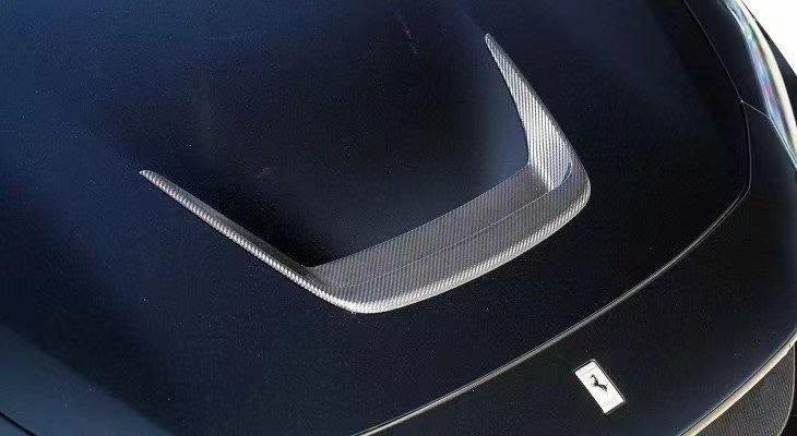 2019-2024 Ferrari F8 NVT Style Autoclave Carbon Fiber Hood Vents
