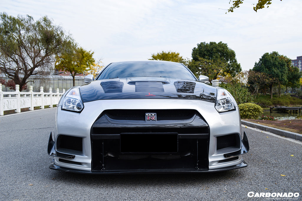 2008-2023 Nissan GTR R35 CBA DBA TPR Style Partial Carbon Fiber Front ...