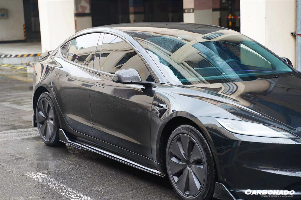 2023-2026 Tesla Model 3 LCI Turbo Style Carbon Fiber Pattern Look Body Kit