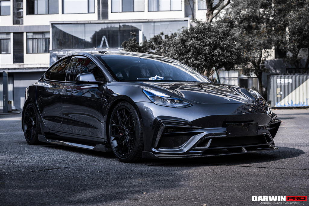 2017-2021 Tesla Model 3 IMP Performance Carbon Fiber Side Skirts Under ...