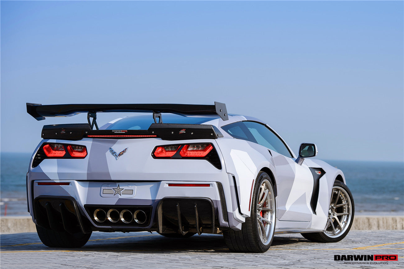 2013-2019 Corvette C7 Z51 Grandsport Z06 BKSS Style Rear Diffuser