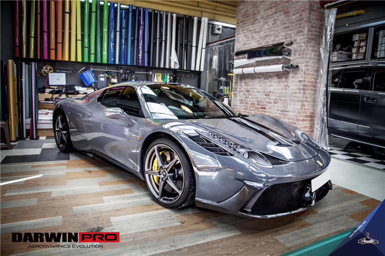 2010-2015 Ferrari 458 Italia and Spider Partial Carbon Fiber Front ...