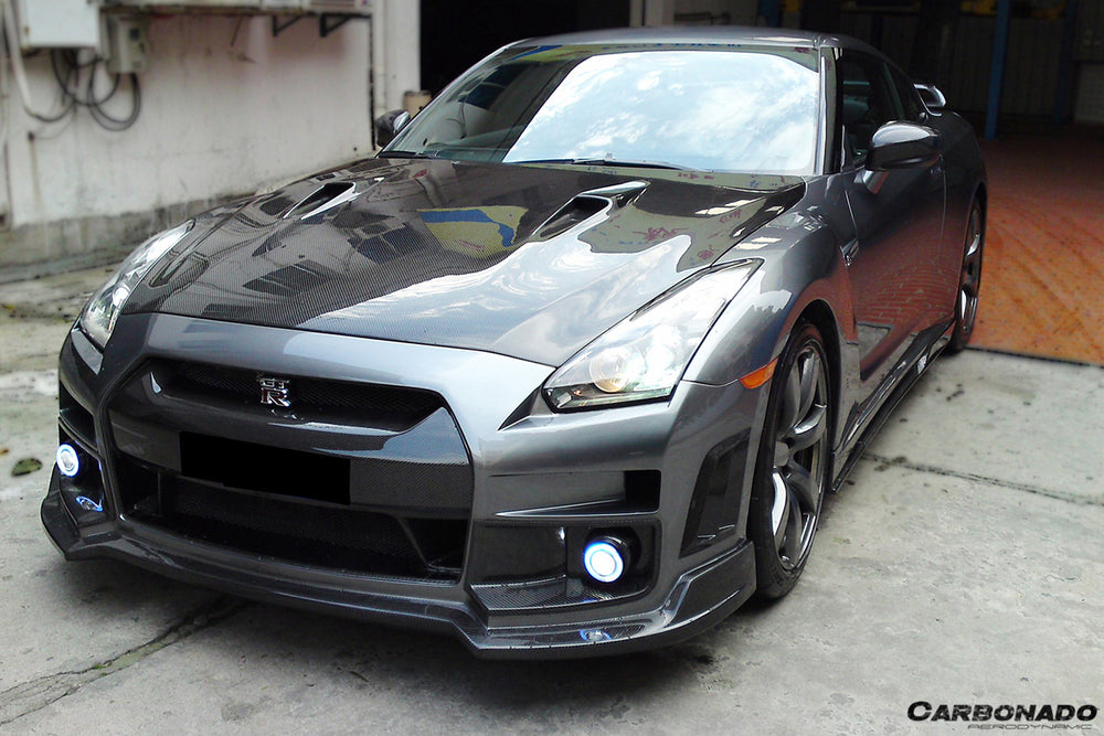 2008-2016 Nissan GTR R35 CBA DBA BSE Style Carbon Fiber Hood