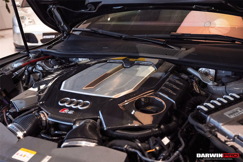 2019-UP Audi RS6 Avant C8 | RS7 C8 Quattro Dry Carbon Fiber Engine ...