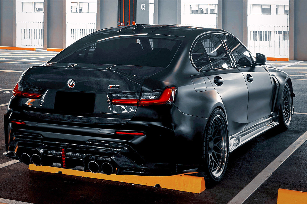 2021-UP BMW M3 G80 Sedan Only CS Style Dry Double Carbon Fiber Trunk