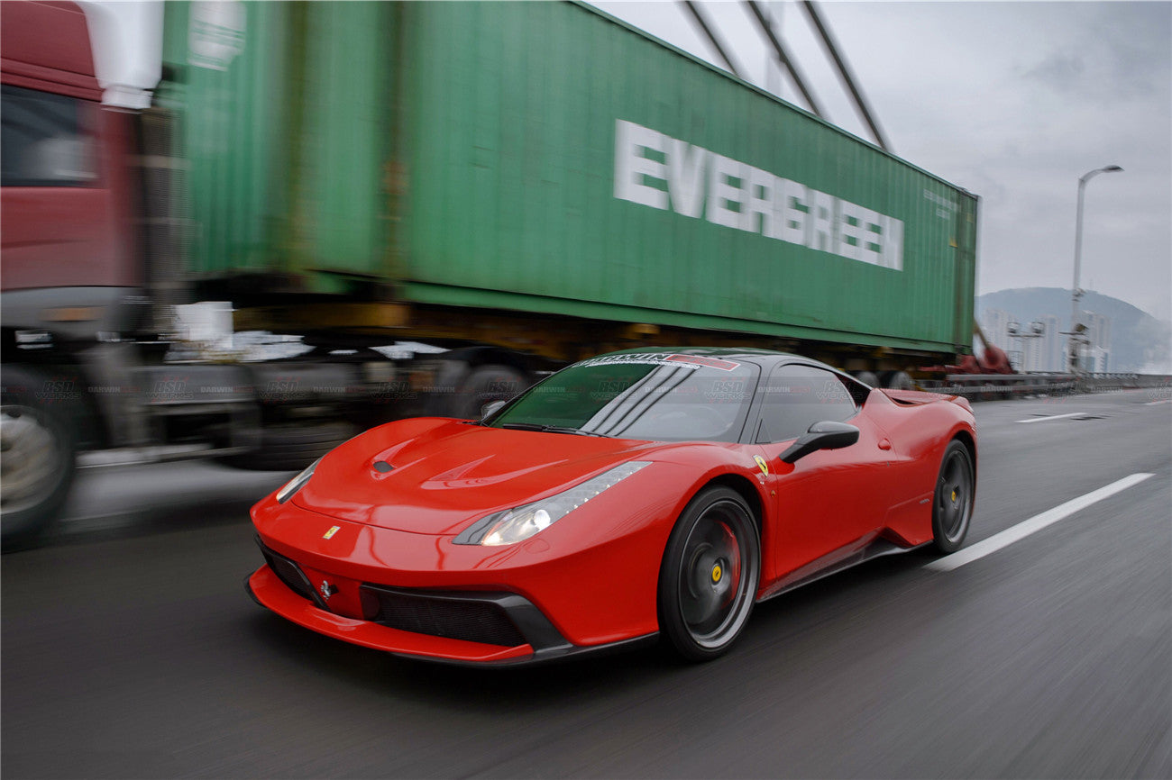 DarwinPRO 2010-2015 Ferrari 458 Coupe BKSS Style Partial Carbon Fiber ...
